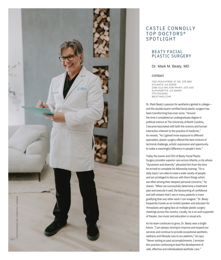 Dr. Mark Beaty is a 2024 Castle Connolly Top Doctor - Beaty Facial ...
